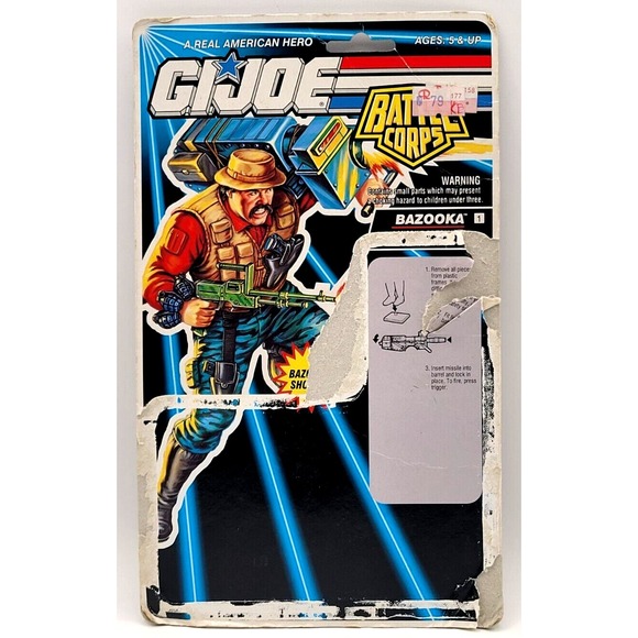 Hasbro | Toys | Bazooka Battle Corps Gi Joe Full Card Back Uncut File ...